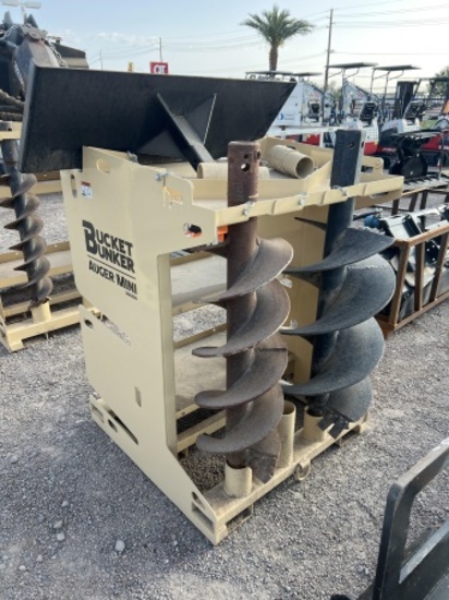 BUCKET BUNKER AUGER MINI TRANSPORT RACK W/ BITS AND HITCH | Online ...