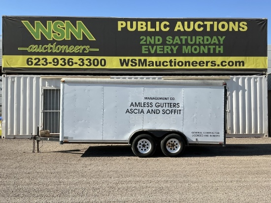 1991 Steel Structured CW162 Enclosed Trailer | Heavy Construction ...