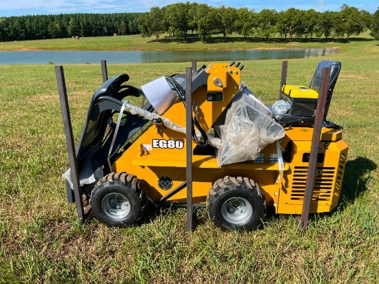 UNUSED EG80 SKID STEER LOADER (13.5 HP GAS MOTOR, SN-EG800240709 ...