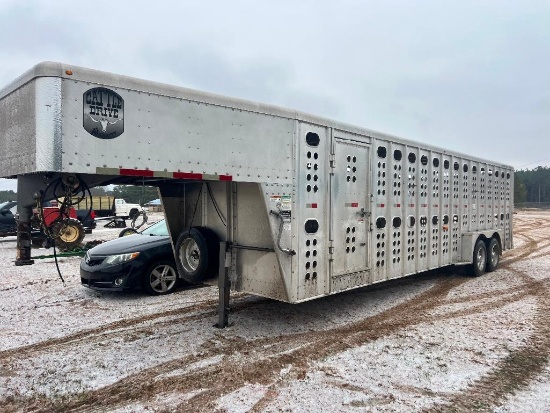 2018 MERRITT ALUMINUM 28' GOOSENECK STOCK TRAILER | Horse & Livestock ...