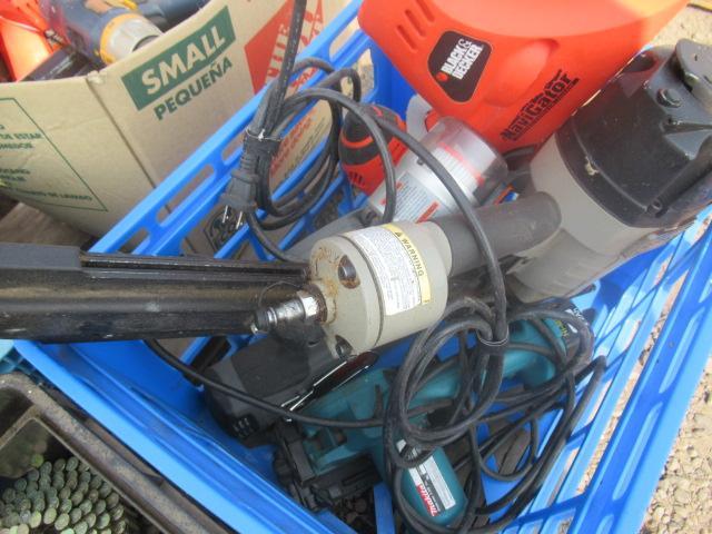 PETER CABLE NAIL GUN, BLACK & DECKER SANDER, | Proxibid