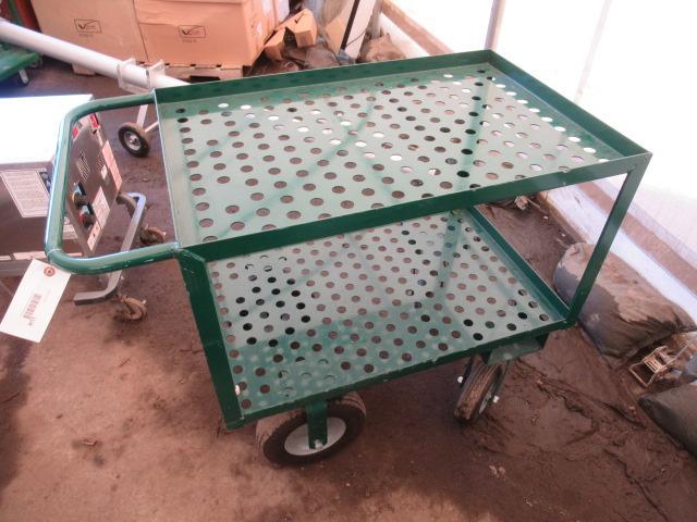 LITTLE GIANT 3' X 2' STEEL SHOP CART W/ PNEUMATIC | Proxibid