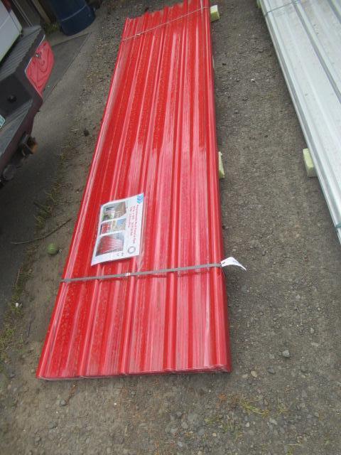 (30) SIMPLE SPACE 12' X 3' RED POLYCARBONATE ROOF | Proxibid