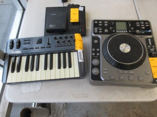OXYGEN 25 KEYBOARD, STANTON C324 TURNTABLE, & BROTHER MDI30 DISK ...