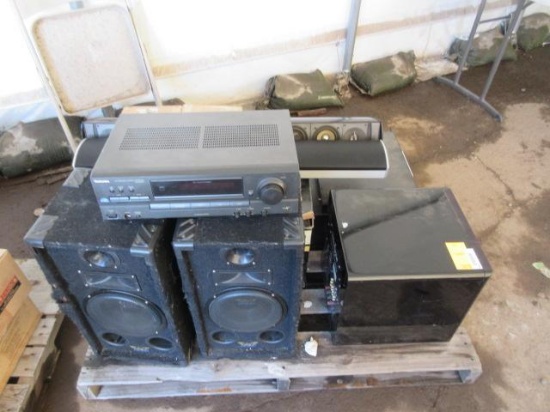 ASSORTED SOUND EQUIPMENT - BOSTON SOUNDBAR, VELODYNE SUBWOOFER, A/V ...