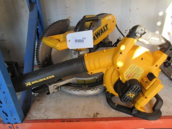 DEWALT DW716 CORDED 12'' DOUBLE BEVEL COMPUND MITER SAW & DEWALT ...