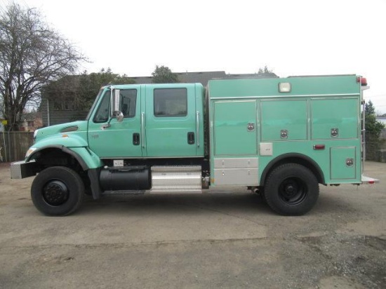2006 INTERNATIONAL 7400 4X4 CREW CAB FIRE TRUCK | Commercial Trucks ...