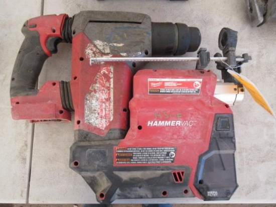 MILWAUKEE 18V CORDLESS 1 1/8'' ROTARY HAMMER W/ HAMMERVAC DUST ...