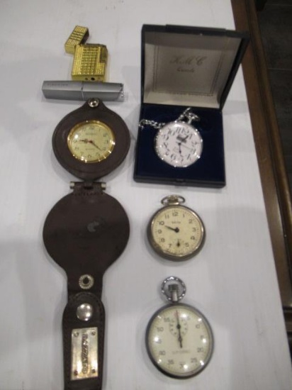 SWISS S/P C6560 POCKET WATCH, BULLSEYE POCKET WATCH, KMC TRAIN POCKET ...