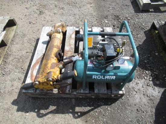 INGERSOLL RAND MX90 PNEUMATIC JACK HAMMER & ROLAIR MINI AIR COMPRESSOR ...