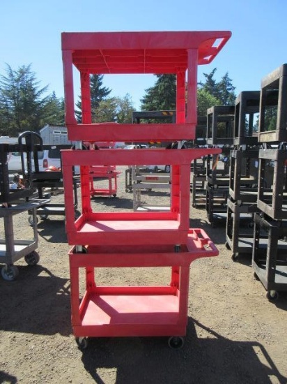 (3) 3' X 2' ULINE POLY CARTS | Industrial Machinery & Equipment ...