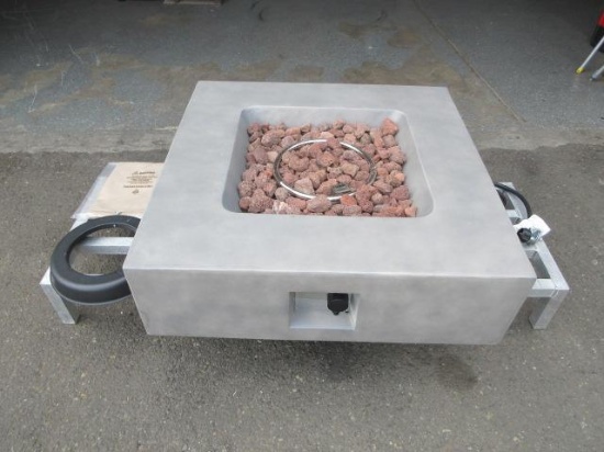 GRAND PATIO OUTDOOR PROPANE FIRE PIT- 35'' X 35'' X 10'' TALL, IGNITER ...