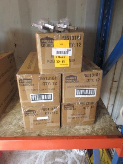 (5) BOXES OF PROJECT SOURCE PAINT BRUSH & ROLLER CLEANERS, 12 PER BOX ...