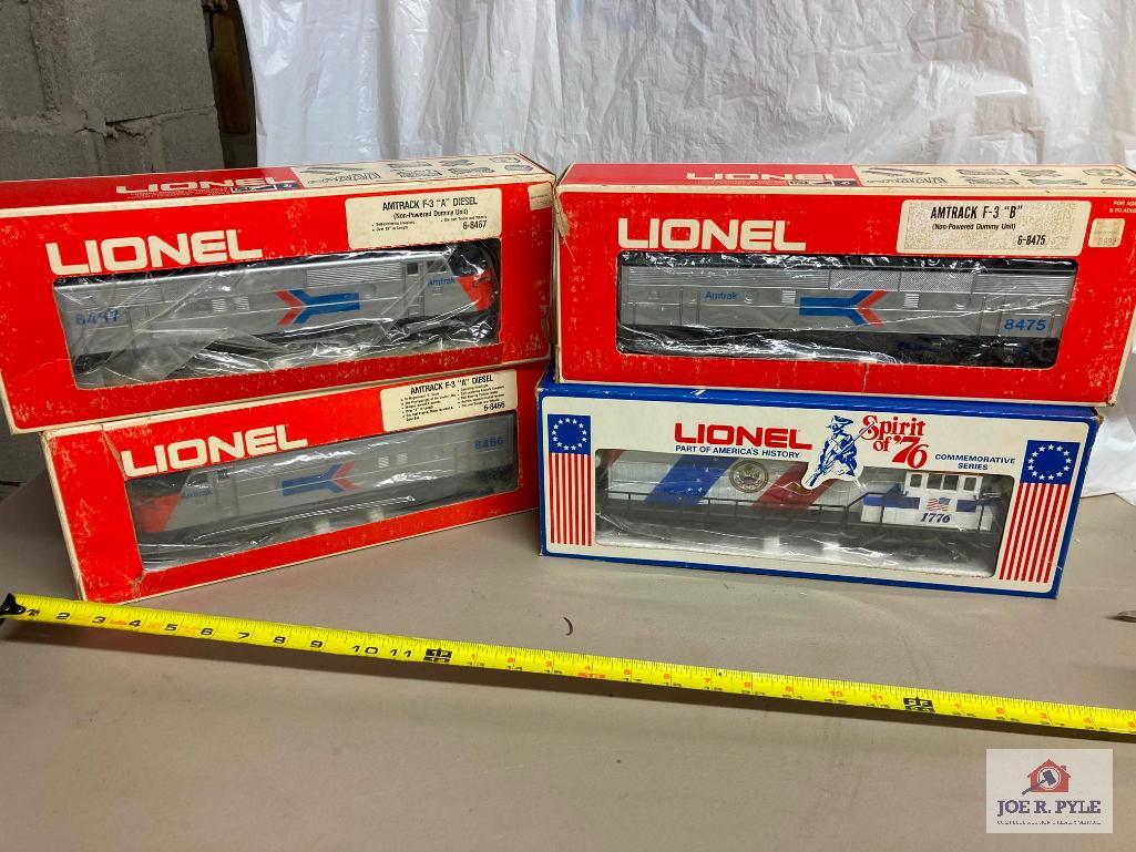 Lionel Spirit of 76 engine, (2) Amtrak F-3 Diesel | Proxibid