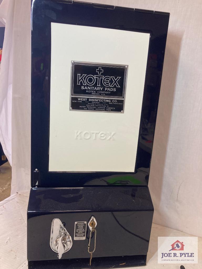1920's "Kotex" Vending Machine With Sanitary | Proxibid