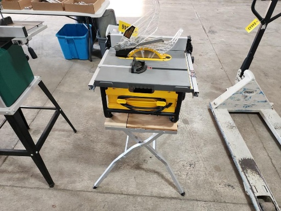 Dewalt Portable Table Saw & Stand | Heavy Construction Equipment Light ...