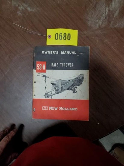 New Holland 53A Bale Thrower Manual | Art, Antiques & Collectibles ...