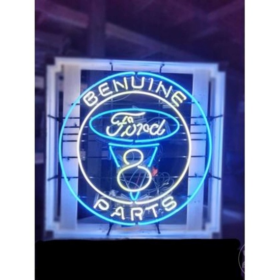 FORD V8 NEON SIGN | Art, Antiques & Collectibles Collectibles ...