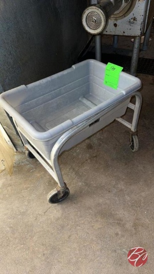 Aluminum Meat Lug Cart W/ Meat Tub | Industrial Machinery & Equipment ...