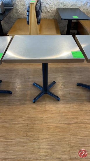 Custom Stainless Restaurant Pub Table W/ Heavy Duty Base | Industrial ...