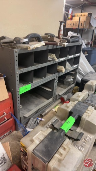 Metal Slotted Tool Organizer W/ Contents | Heavy Construction Equipment ...