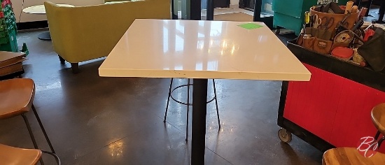 Composite High Top Square Table W/ Heavy Duty Base | Industrial ...