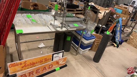SPG Stainless Poly Cutting Table W/ Backsplash 60" | Industrial ...