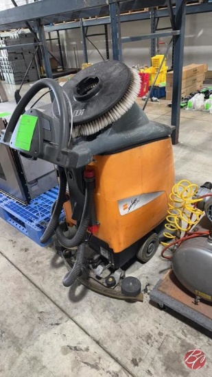 TASKI 750B Swingo Battery Powered Floor Scrubber | Heavy Construction ...