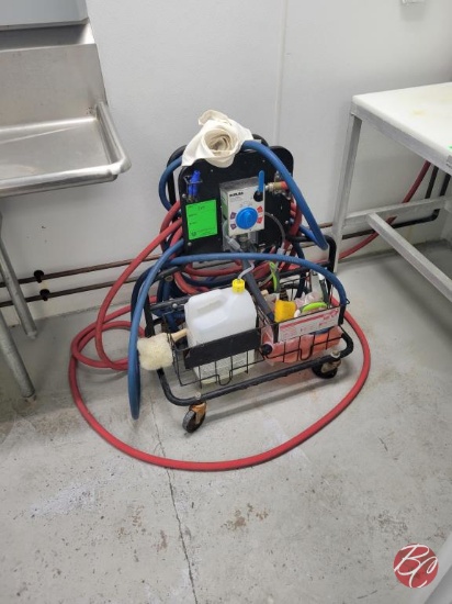 ECOLAB Portable Chemical Cart W/ Hoses&Casters | Industrial Machinery & Equipment Food ...