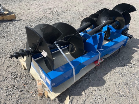 2024 GIYI Skid Steer Loader Auger Set With 3 Bits | Heavy Construction ...