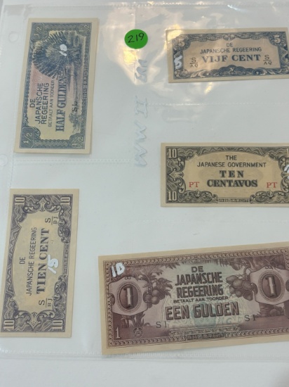 WWII Japanese Notes- UNC | Online Auctions | Proxibid