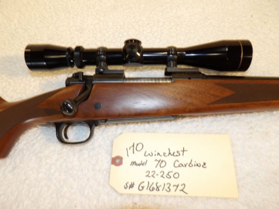 Winchester Model 708 Carbine 22-250 Bolt Action Rifle w/Leupold 3-9x40 ...