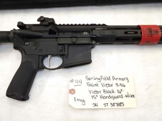 Springfield Armory Saint Victor 5.56 Victor 16" Black 15" Handguard w ...