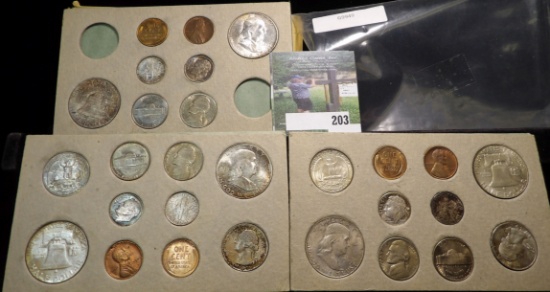 1949 U.S. Mint Set in original cardboard and envelope. Contains P, D ...
