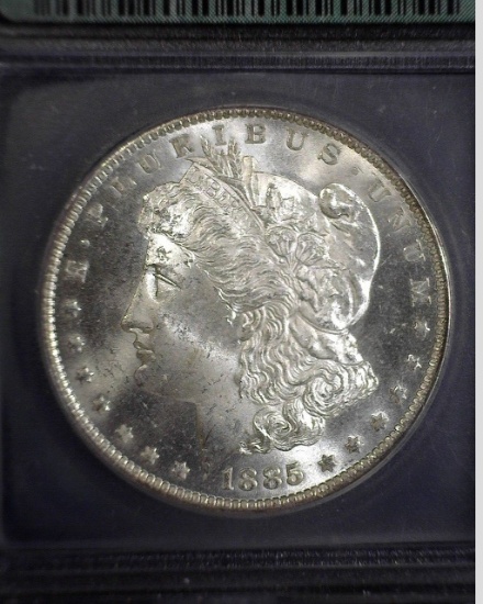1885 O Morgan Silver Dollar, ICG slabbed MS65. | Coins & Currency Coins US Coins US Dollar Coins ...