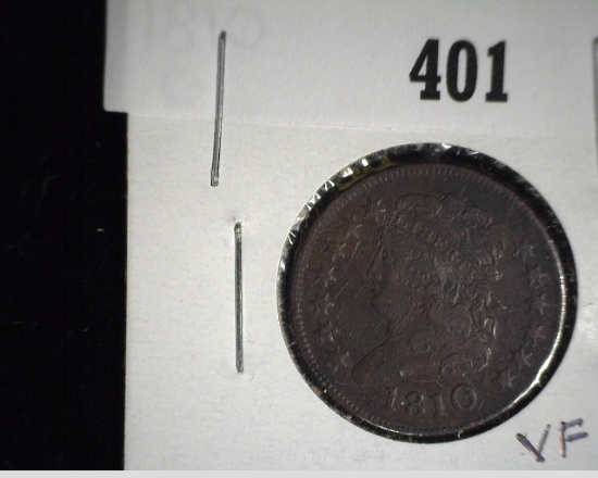 1810 U.S. Half Cent, C-1, VF. | Coins & Currency Coins US Coins Half Cents | Online Auctions ...