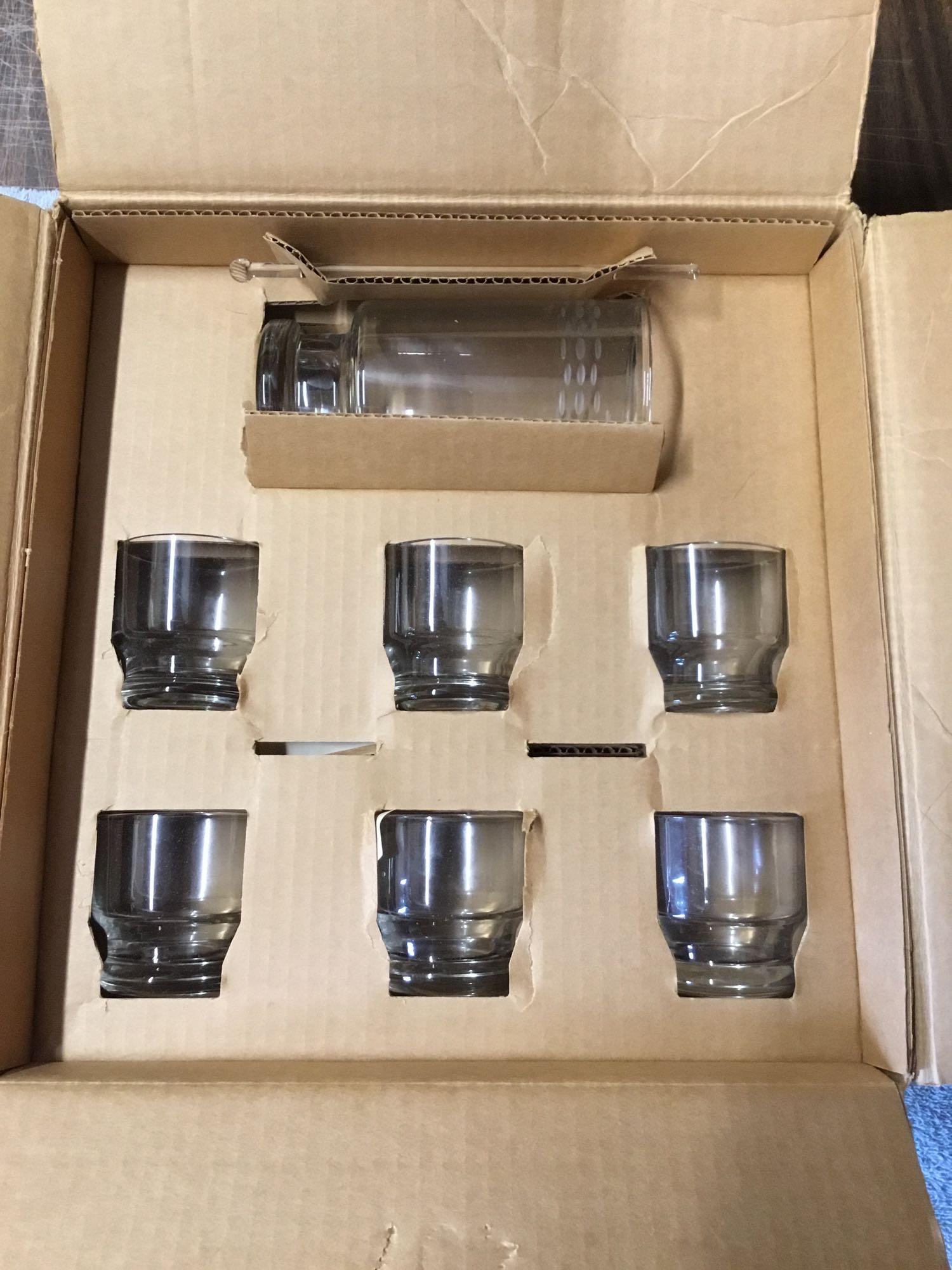 vintage princess house, crystal martini set in | Proxibid