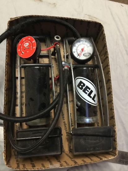 two piece bell foot pumps with attachment | Online Auctions | Proxibid