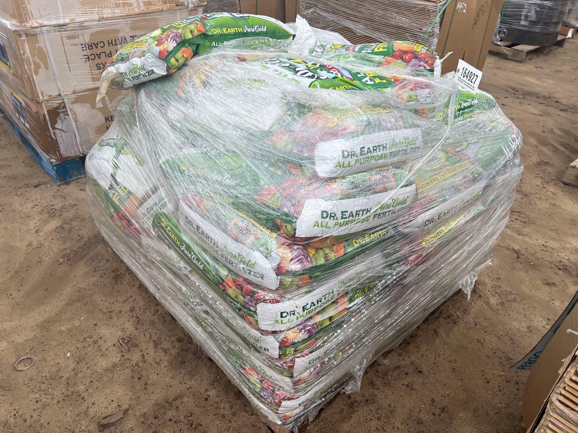 PALLET OF DR. EARTH ALL PURPOSE FERTILIZER | Proxibid