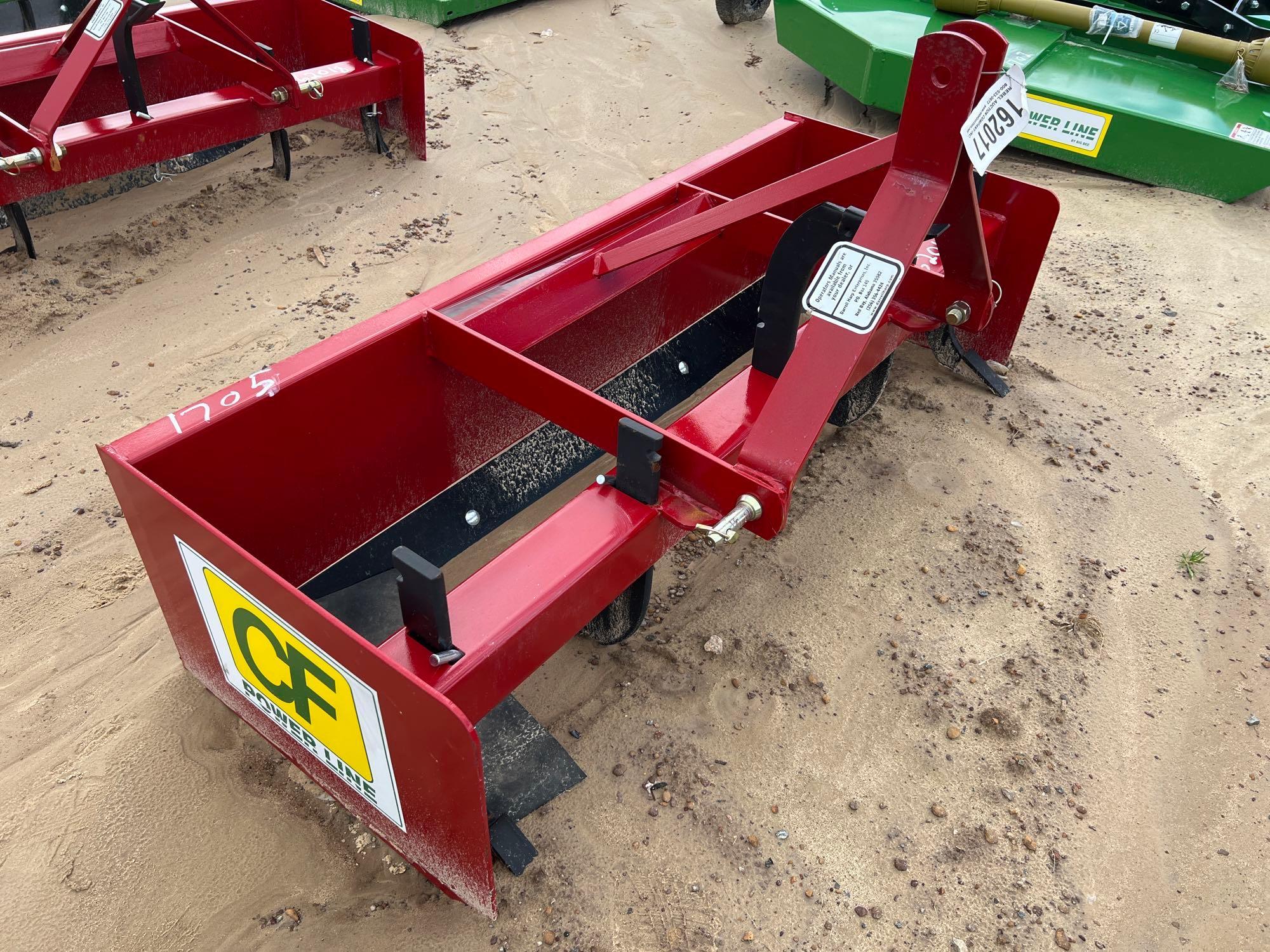 NEW CF POWERLINE 5' BOX BLADE W/ TEETH, 3PT | Proxibid