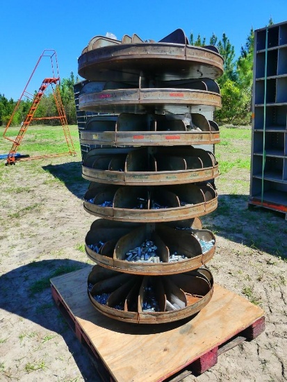 REVOLVING BOLT BIN W/ CONTENTS | Heavy Construction Equipment Light ...