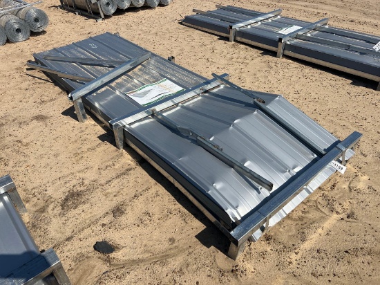UNUSED ALLMETAL 10' GALVALUME CORRUGATED STEEL | Heavy Construction ...