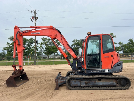 2009 KUBOTA KX080-3 EXCAVATOR | Heavy Construction Equipment Excavators | Online Auctions | Proxibid