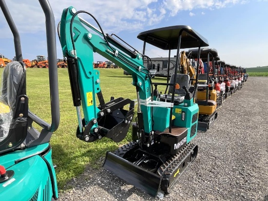 New MH12RX Mini Excavator (BLUE) (GAS) | Heavy Construction Equipment ...