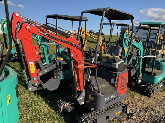 New MX15RX Mini Excavator (RED) (GAS) | Heavy Construction Equipment ...