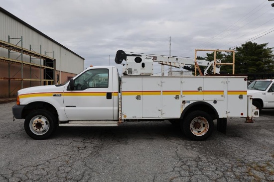 2000 Ford F550 Service Body Crane Truck | Commercial Trucks Service ...