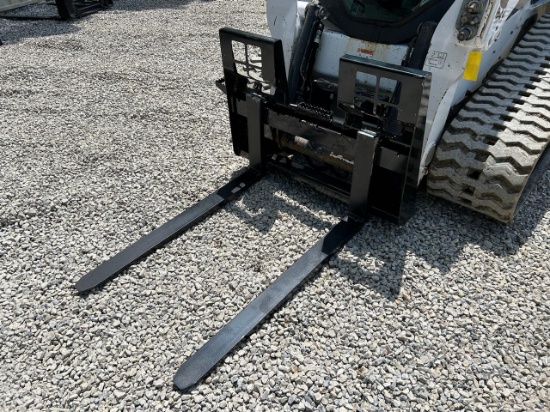 48" Pallet Forks with Walk Through Backing Plate | Heavy Construction ...