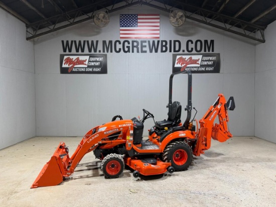 Kubota BX23S Compact Tractor with Loader & Backhoe | Heavy Construction ...