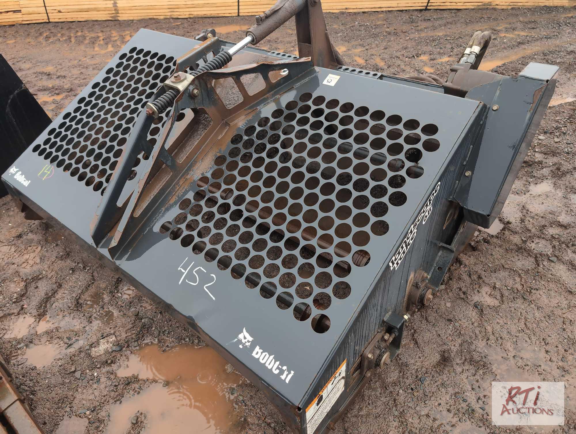 Bobcat 6B landscape rake with additional chain | Proxibid