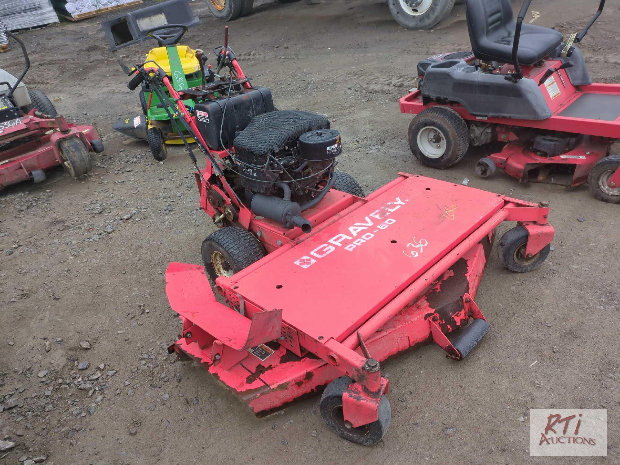 Gravely Pro 60 walk behind mower with 60in | Proxibid